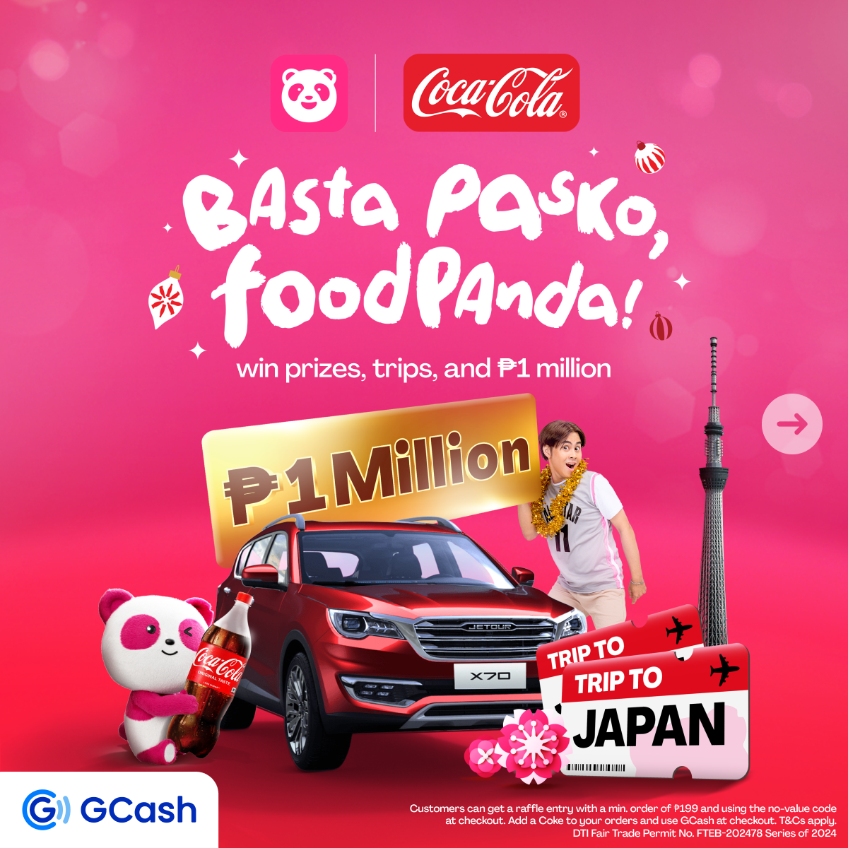 Win big! A brand new car, 1 million pesos, free travel, and more with ...